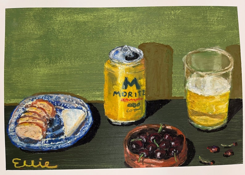 Custom Painting Commission Still Life Oil Pastel and Acrylic - Etsy