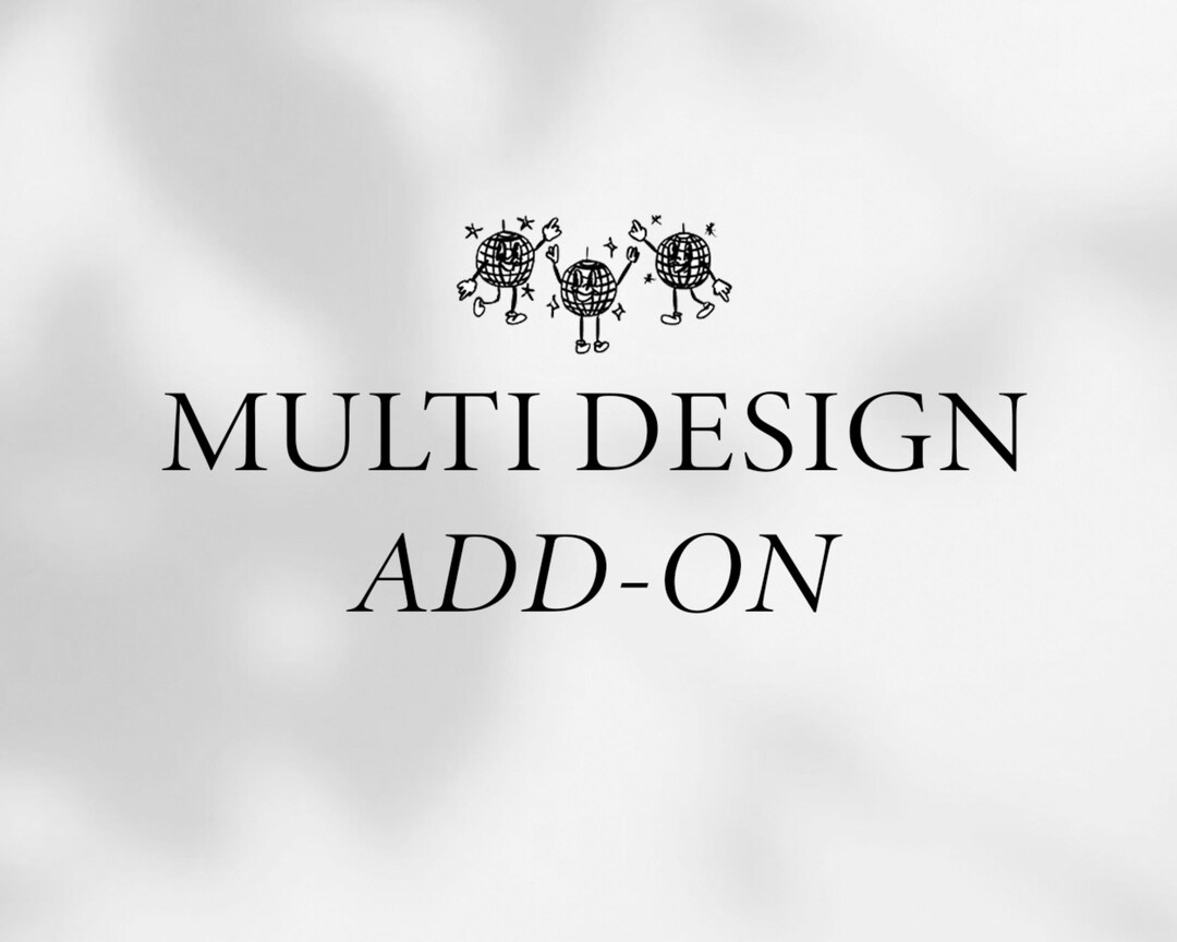 Multi Design Add-on - Etsy