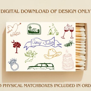 Custom Matchbox Design COLOR, Matchbox Template, Personalized Matches ...