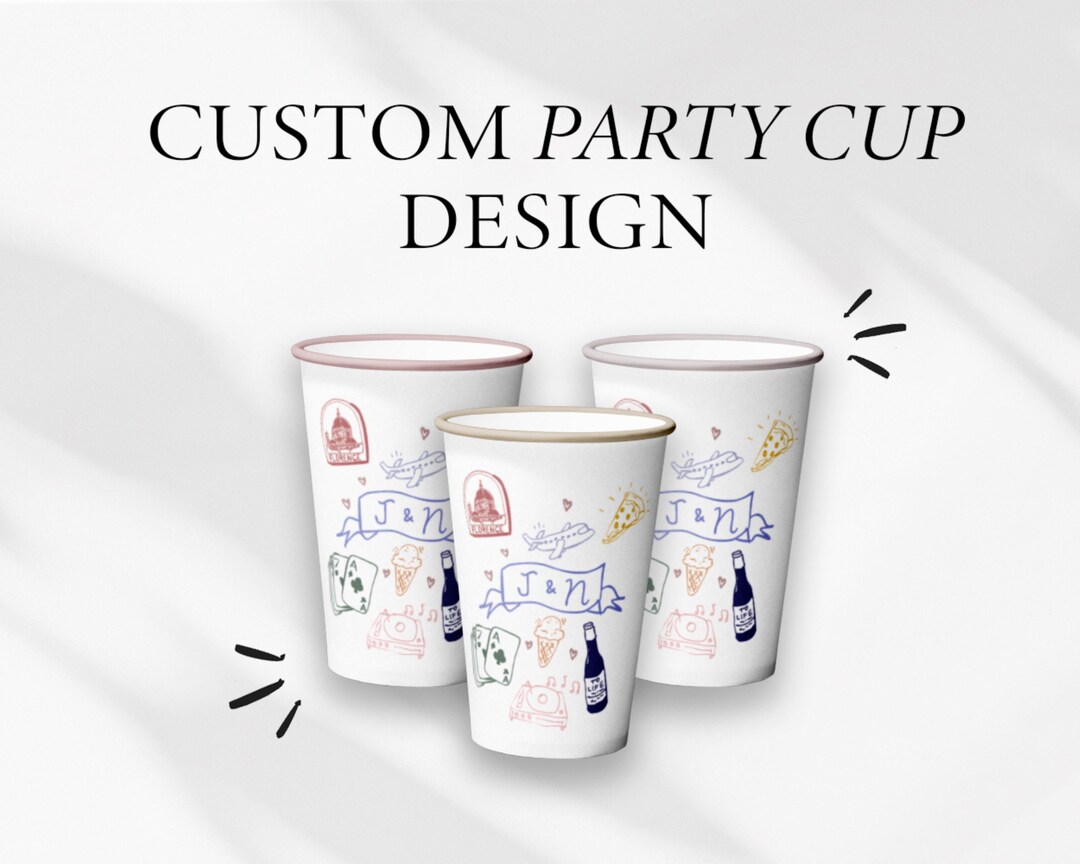 Custom Personalized Wedding Party Birthday Bridal Bachelorette Cup ...