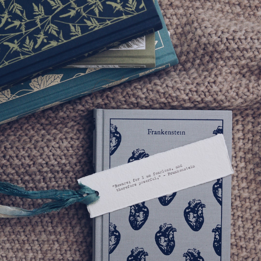 Frankenstein Bookmark, Fearless Book Quote, Gift for Bookworm ...