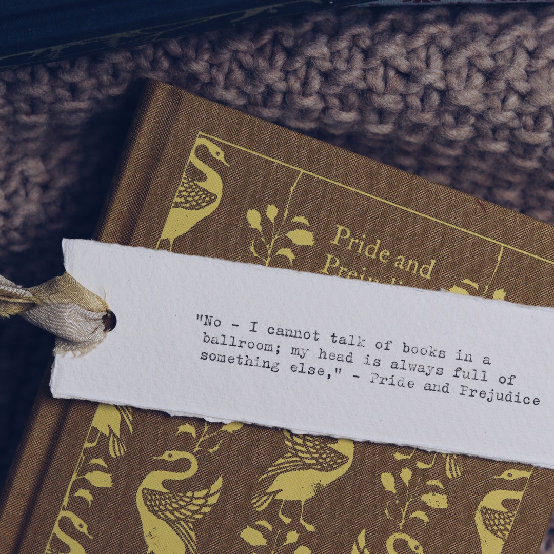 Jane Austen's Pride and Prejudice Books in A Ballroom Bookmark | Reader ...
