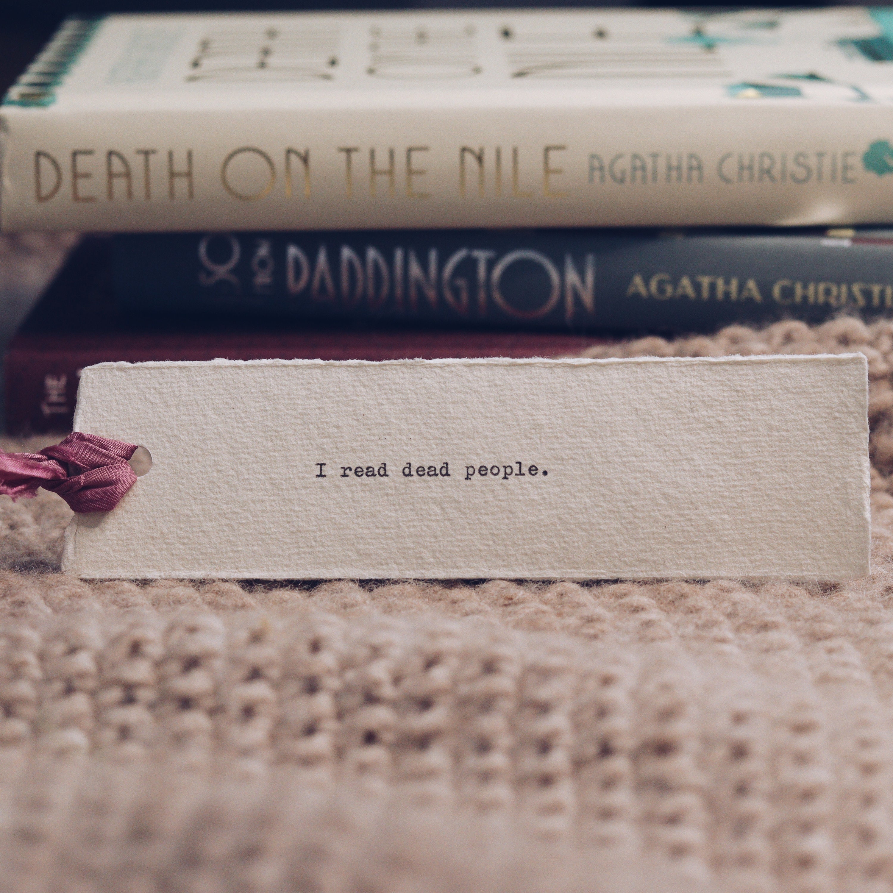 I Read Dead People Bookmark, Recycled Bookmark, Funny Bookmark, Gift ...