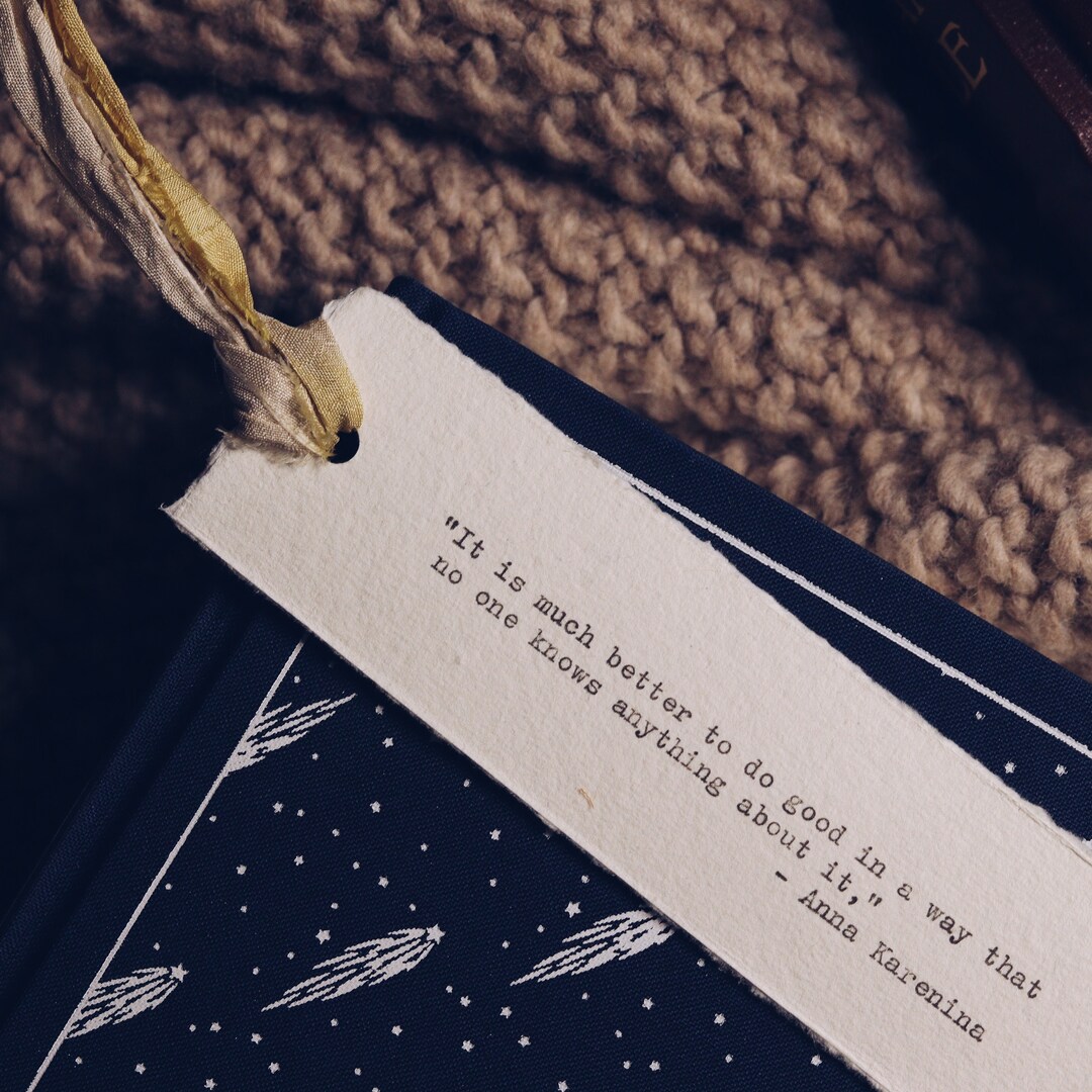 Anna Karenina Bookmark, Leo Tolstoy Bookmarks for Women, Bookmark for ...