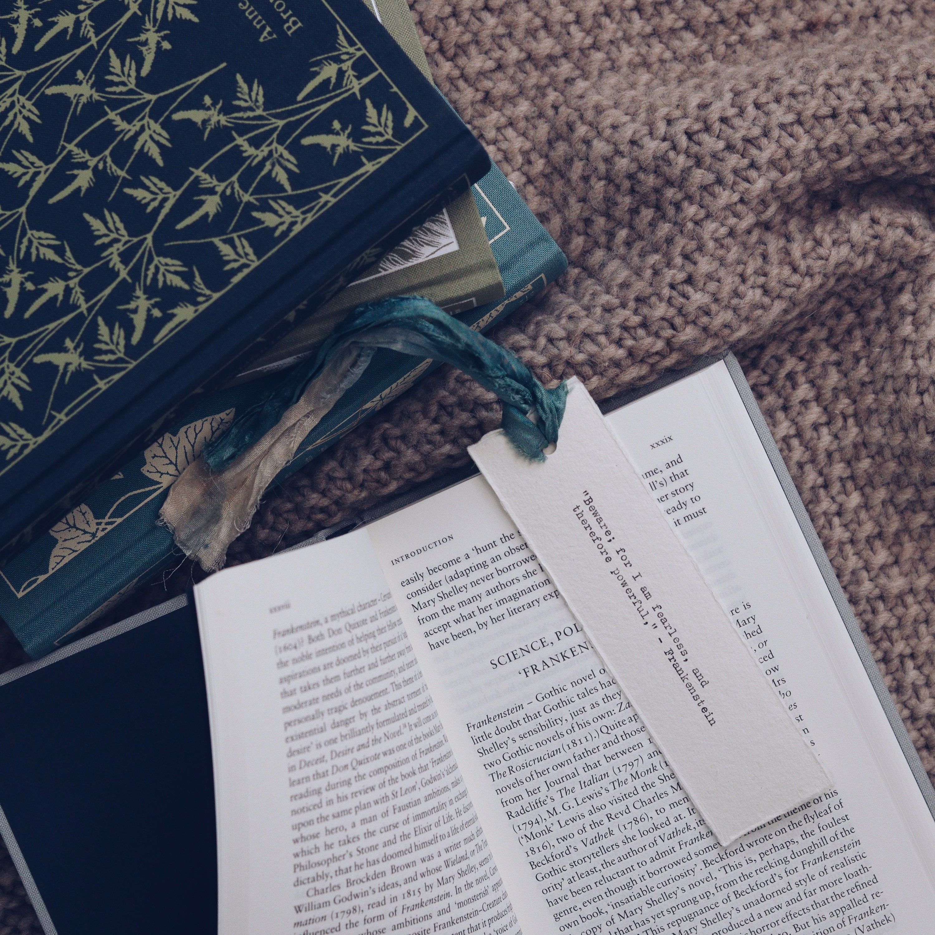 Frankenstein Bookmark, Fearless Book Quote, Gift for Bookworm ...