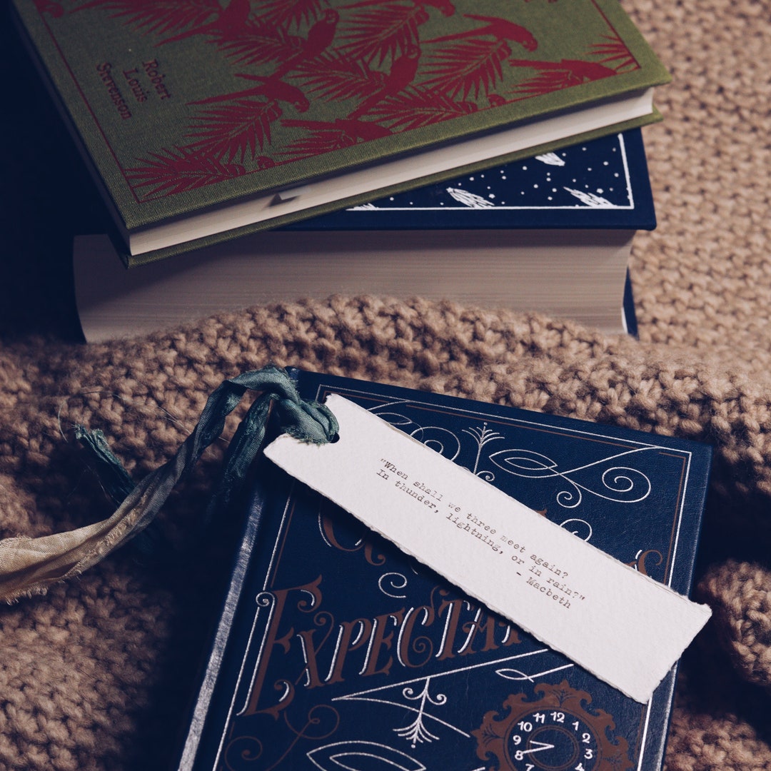 Shakespeares Macbeth Bookmark Thunder Lightning or Rain Quote Bookmark ...