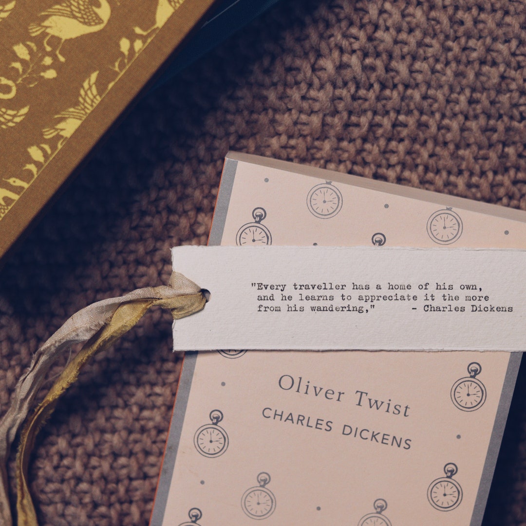 Every Traveller Charles Dickens Bookmark Quote, Bookmarks for Her ...