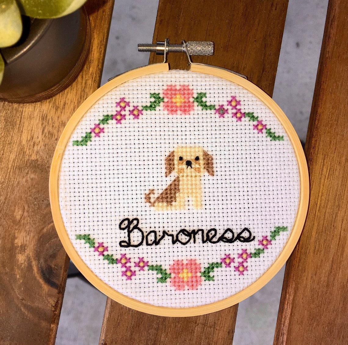 Custom Cross Stitch Pet Portrait 3-5 Inch Design - Etsy