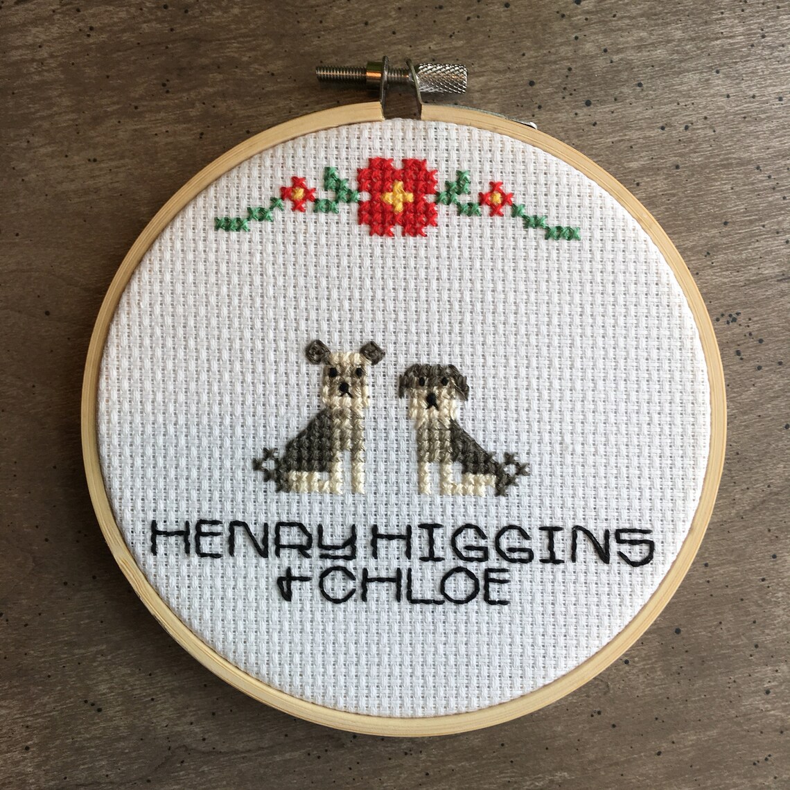 Custom Cross Stitch Pet Portrait 3-5 Inch Design - Etsy