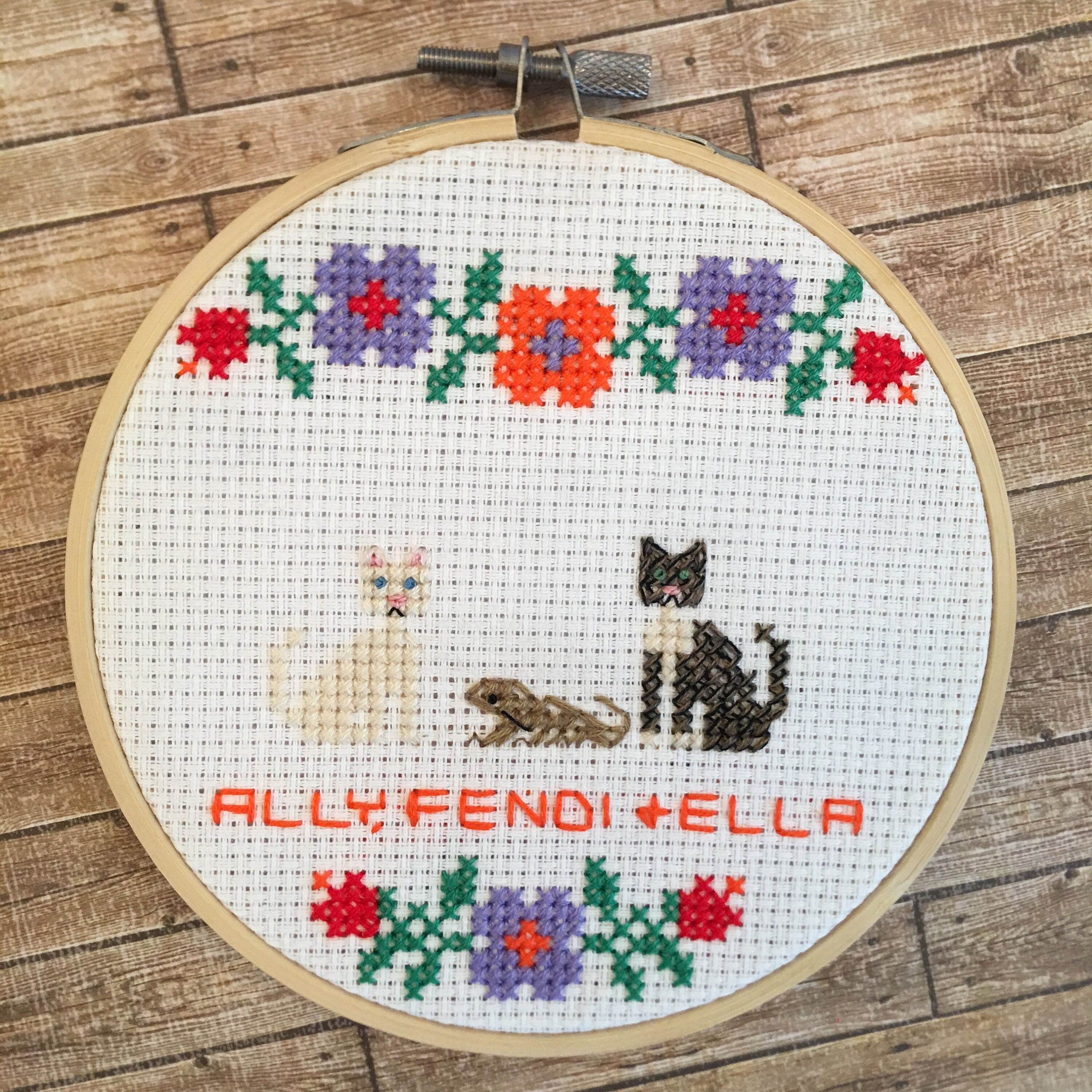 Custom Cross Stitch Pet Portrait 3-5 Inch Design - Etsy