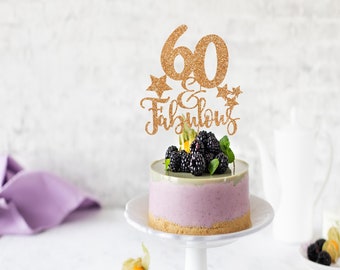 60 and Fabulous Cake Topper - Etsy