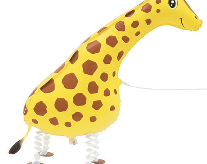 Walking Pet Giraffe Foil Helium Balloon 86cm, Walking Pet Giraffe ...