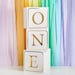 Giant Gold 'ONE' Blocks, First Birthday Party Decorations - Etsy
