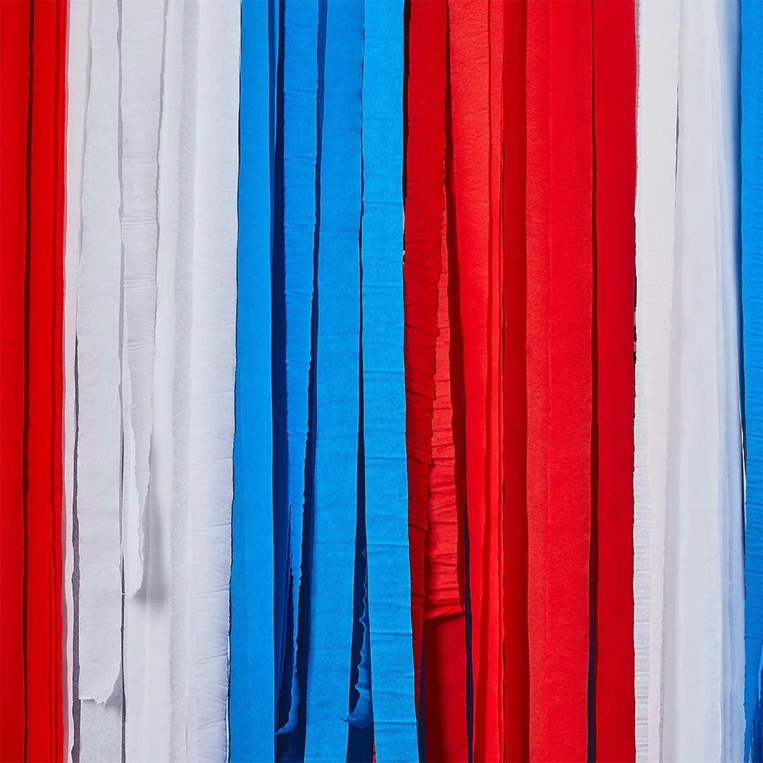 Red White and Blue Streamer Pack, King Charles Coronation Party Supply ...