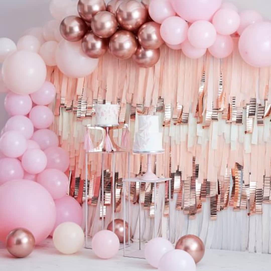 Pink and Rose Gold Balloon Arch Kit, Balloon Arch Kit, Rose Gold ...