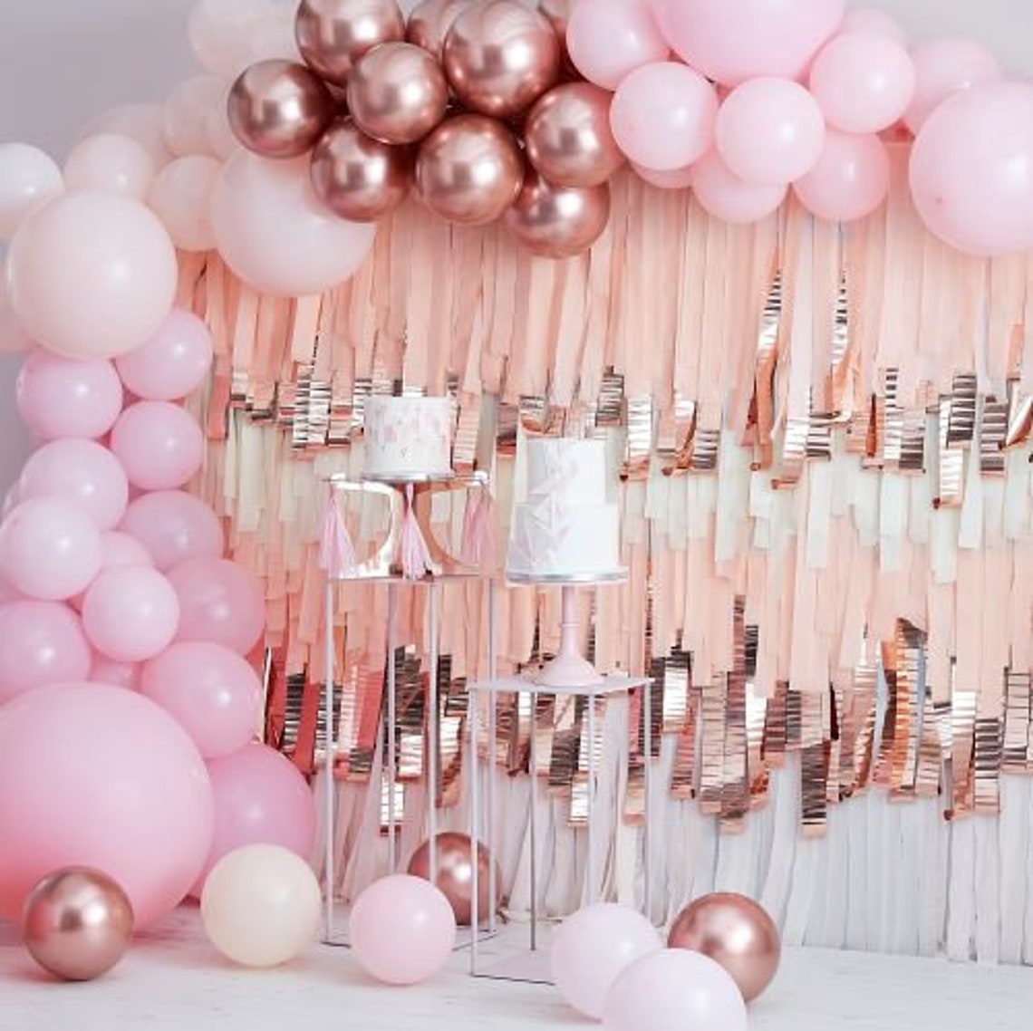 Pink and Rose Gold Balloon Arch Kit Balloon Arch Kit Rose - Etsy