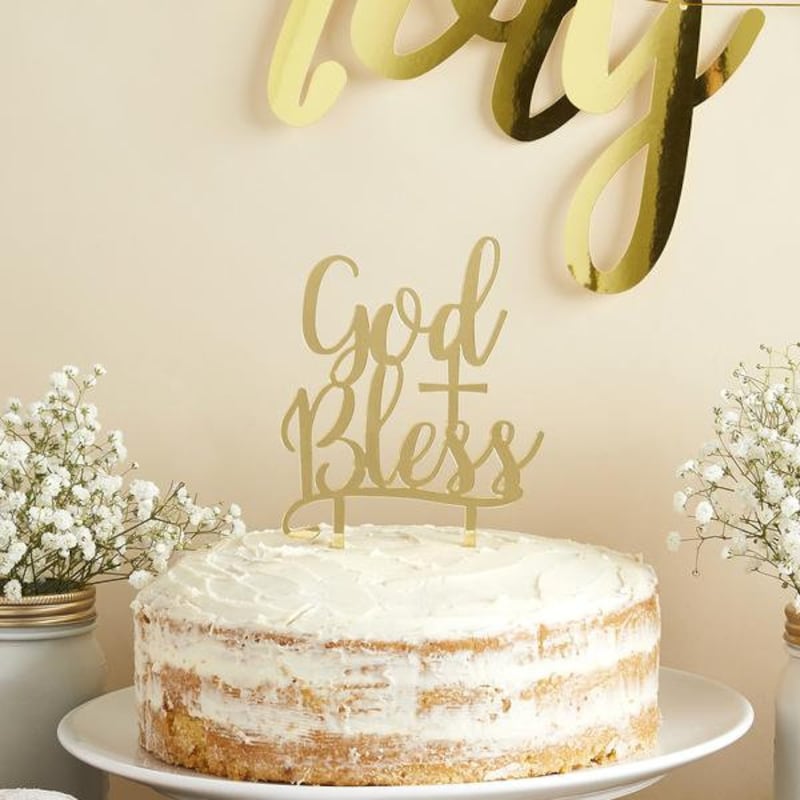 God Bless Cake Topper - Etsy