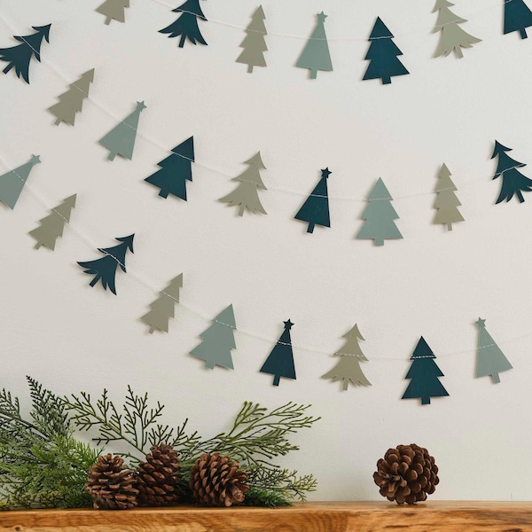 Christmas Tree Bunting - Etsy