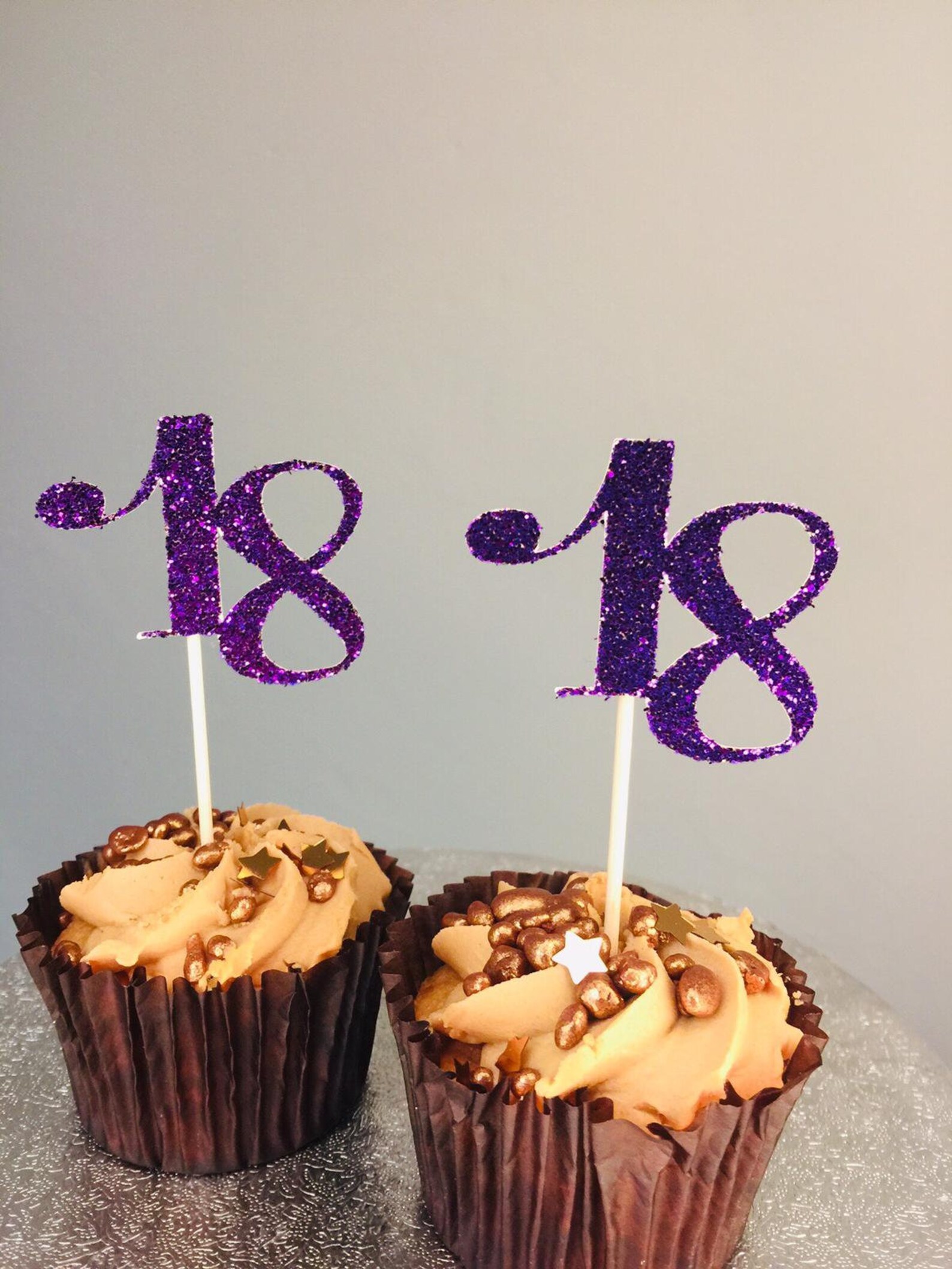 18th Birthday Cupcake Toppers, 18th Birthday Decoration, Any Age ...