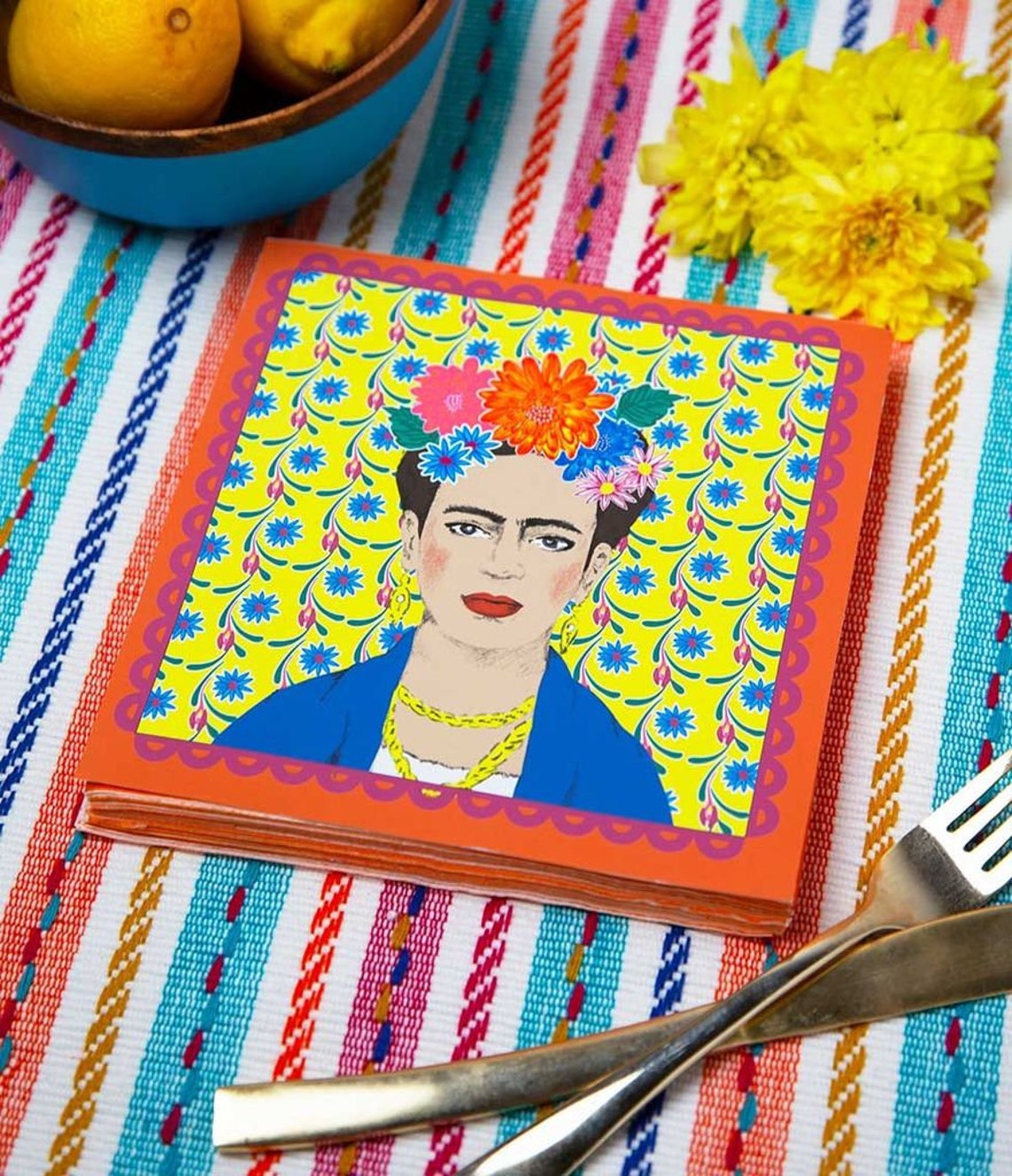 20 Frida Kahlo™ Napkins Boho Napkins Boho Party Summer | Etsy UK
