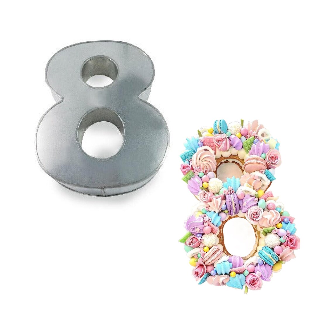 Large Number Eight Cake Pan, Baking Tin for Birthday, Wedding ...
