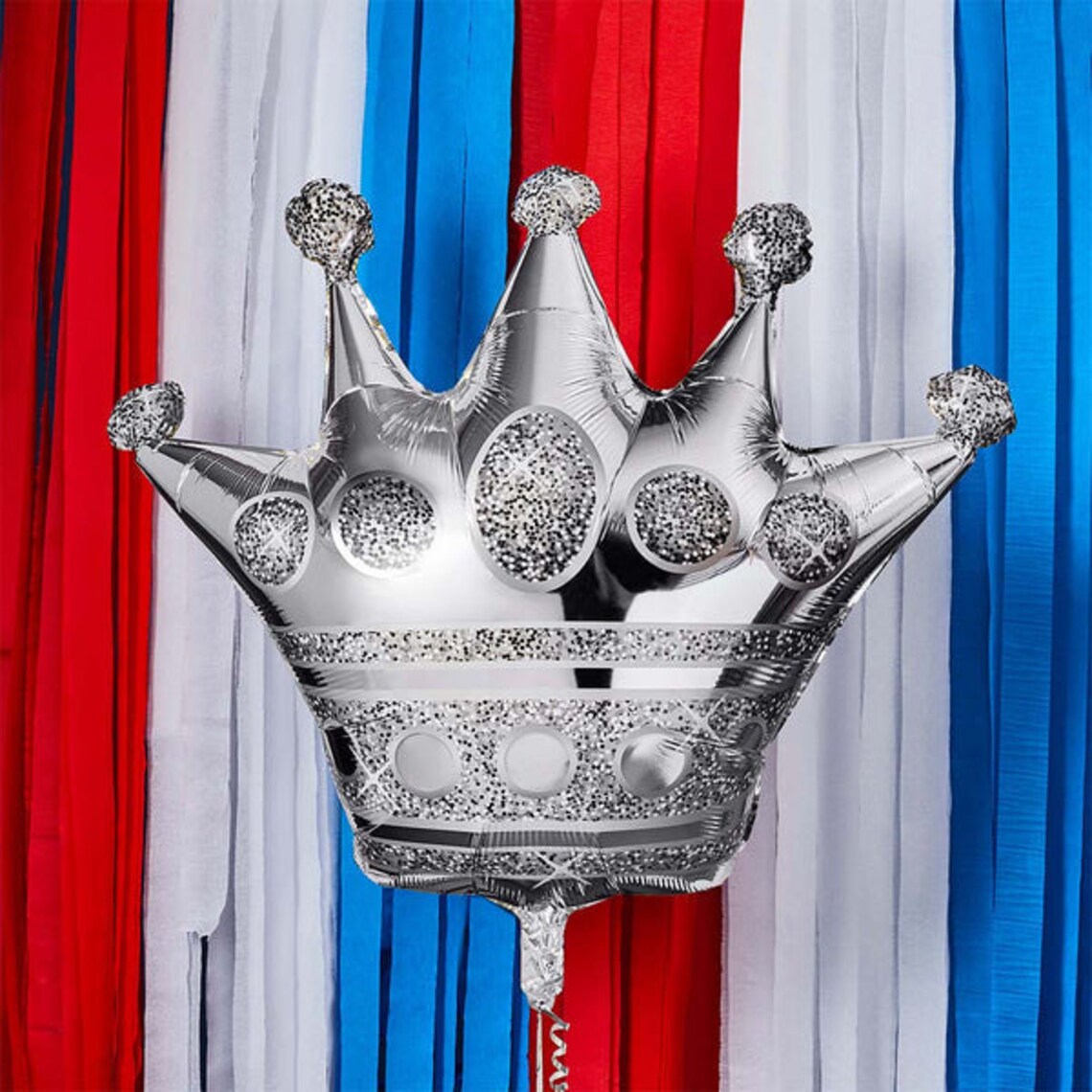 Silver Crown Foil Balloon Crown Balloon Queens Platinum - Etsy