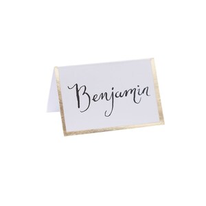 Gold Foiled Border Place Cards 10 Wedding Place Cards Gold - Etsy