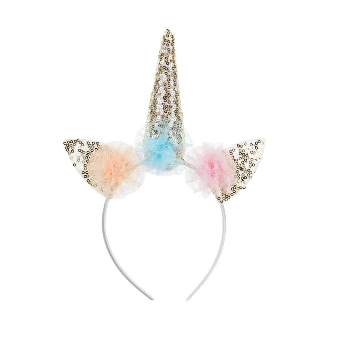 Magical Unicorn Horn Headband, Glitter Unicorn Party Accessory for Kids ...