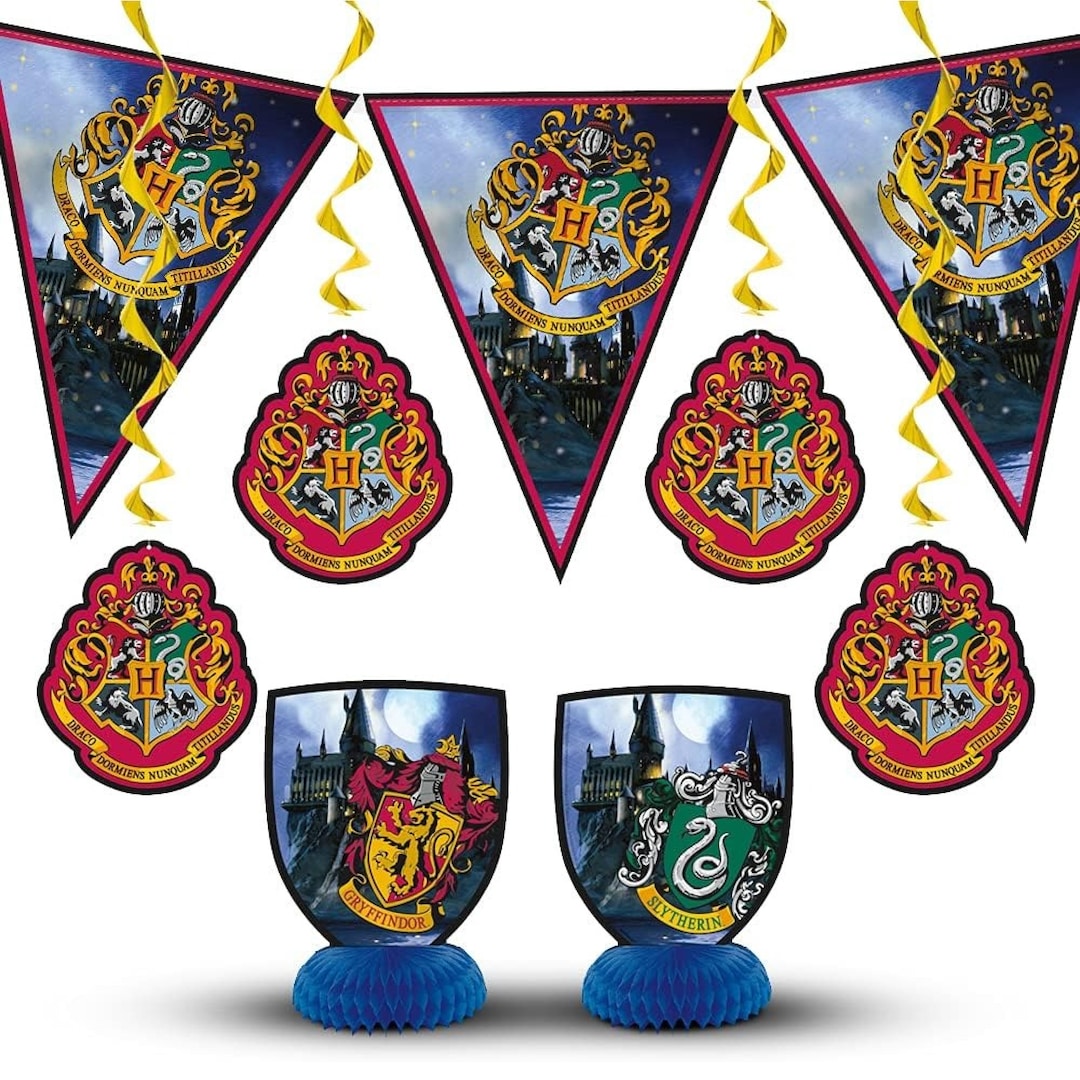 Wizard Party Supplies, Wizard Birthday Party Decorations Kit 7 Pcs ...