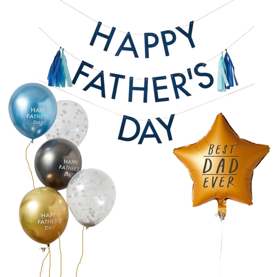 Fathers Day Decorations Best Dad Ever Happy Fathers Day Bunting