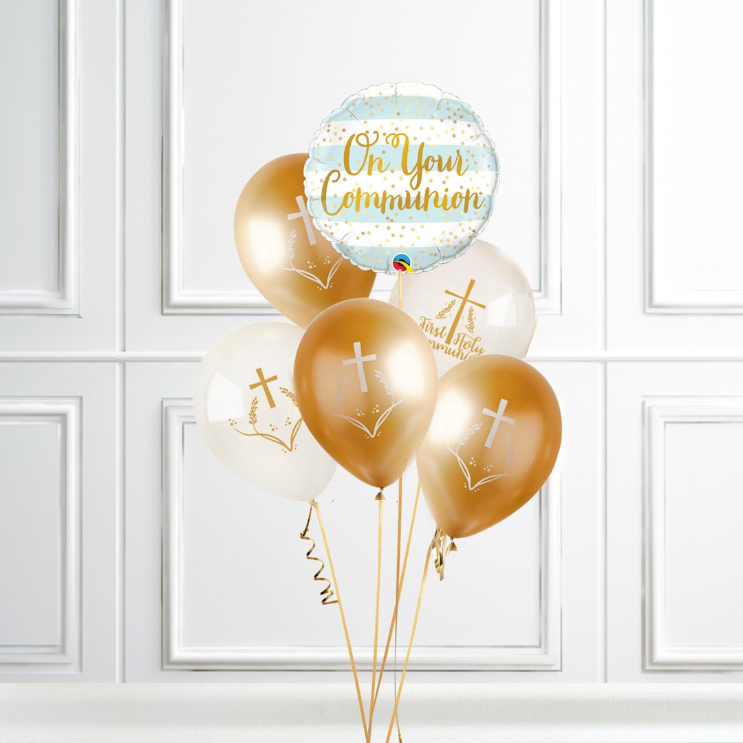 First Holy Communion Balloon Bundle Set, Communion Decorations ...