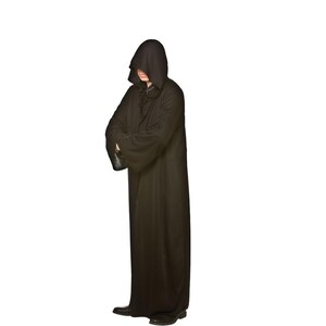 Black Hooded Robe, Halloween Costume Cloak, Grim Reaper Robe, Cosplay ...