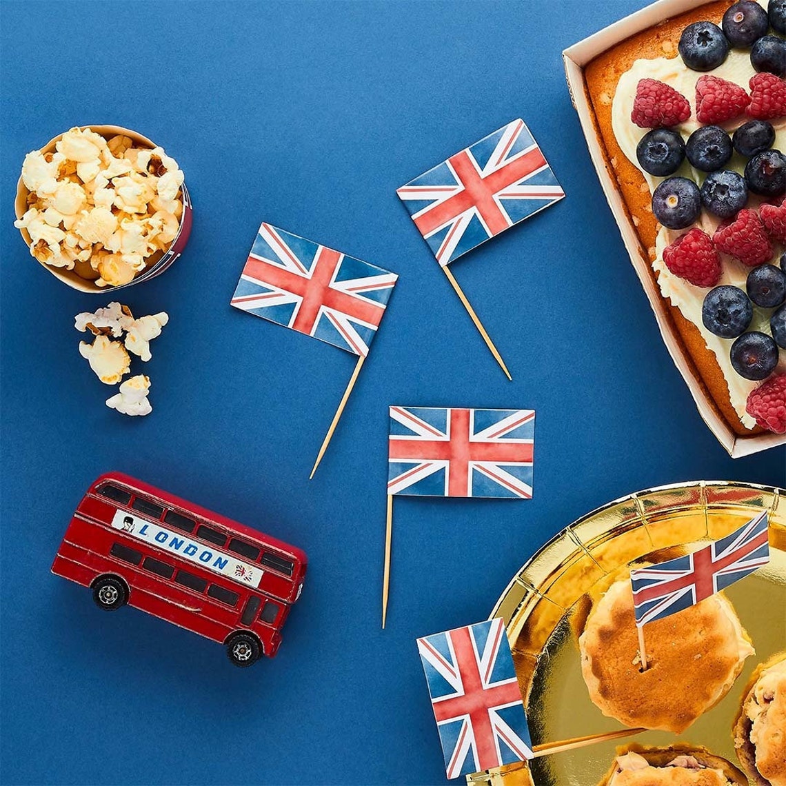 Union Jack Party Food Picks, Best of British Party Cupcake Picks ...