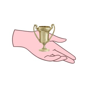 Mini Gold Trophy Set | 4 Small Gold Trophies | Party Favors, Game ...