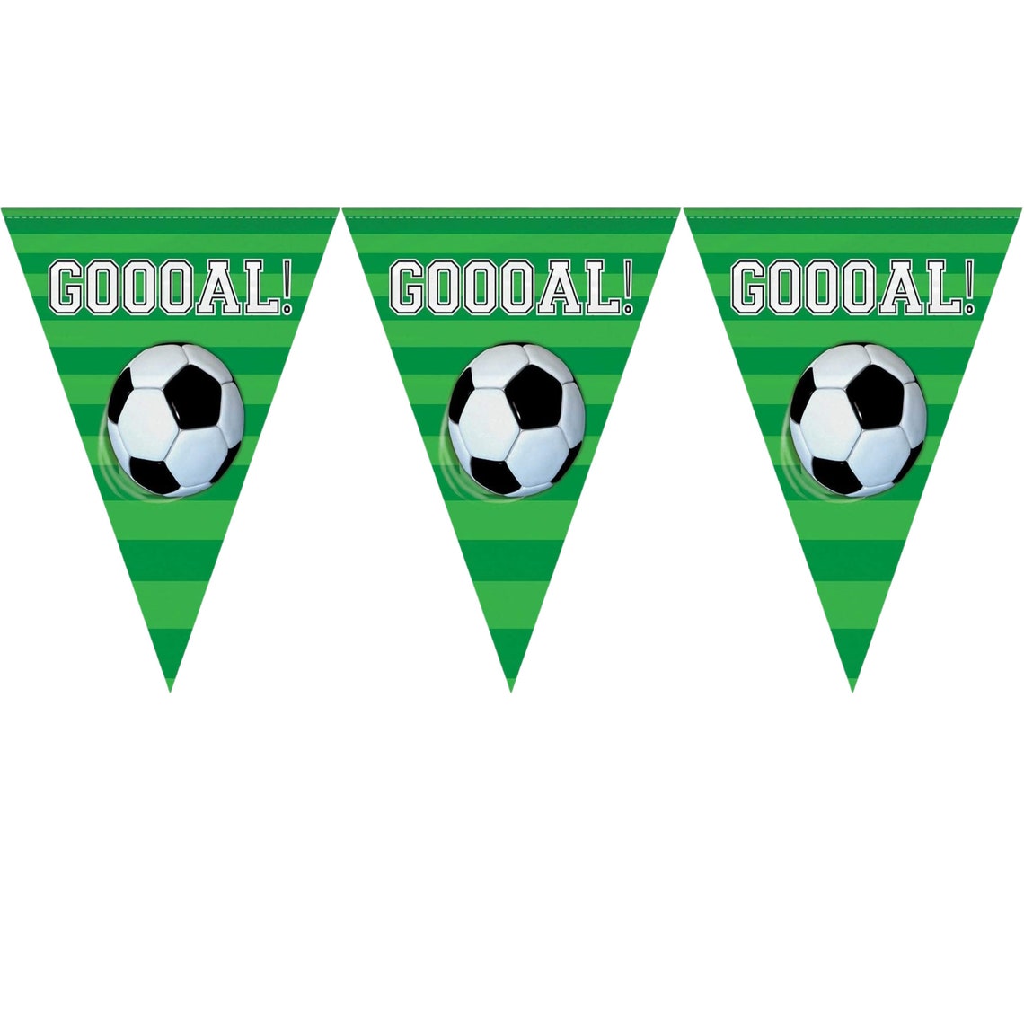 Championship Soccer Pennant Banner, Football Birthday Party Decor - Etsy
