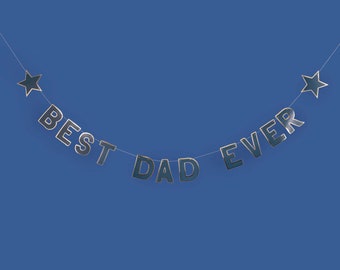 Best Dad Ever Banner 2.5m Dad Birthday Bunting Father's - Etsy