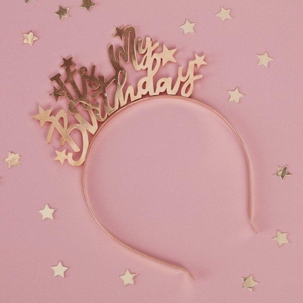 Birthday Head Band It's My Birthday Metal Headband Gold - Etsy