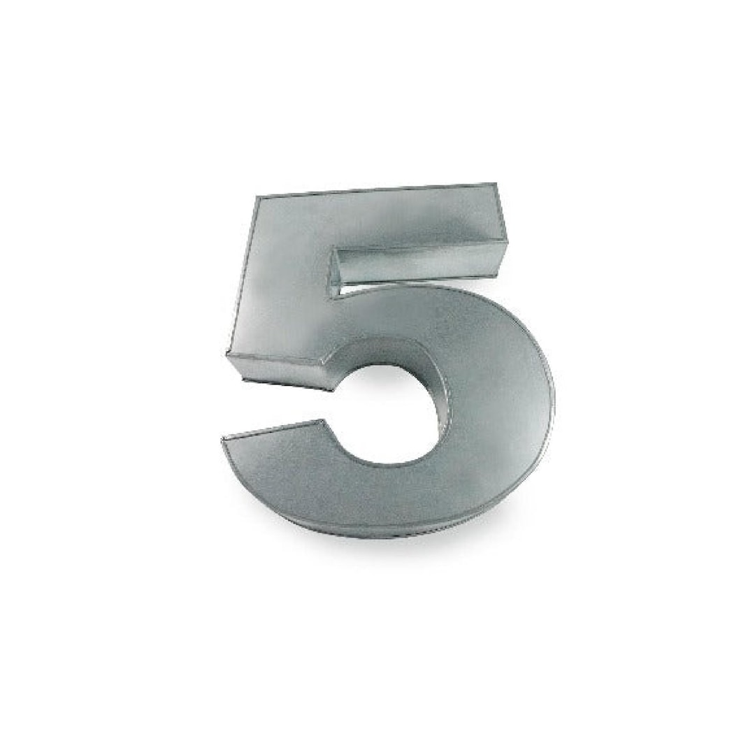 Small Number 5 Cake Pan, Baking Tin for Birthday, Wedding, Anniversary ...