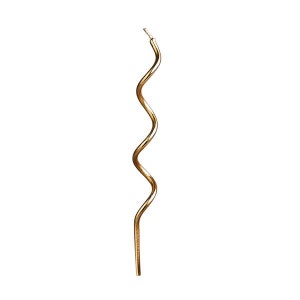 12 Gold Curly Birthday Candles, Celebration Cake Decor - Etsy