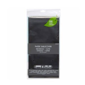 Charcoal Black Paper Table Covers, Halloween Party Table Decorations ...