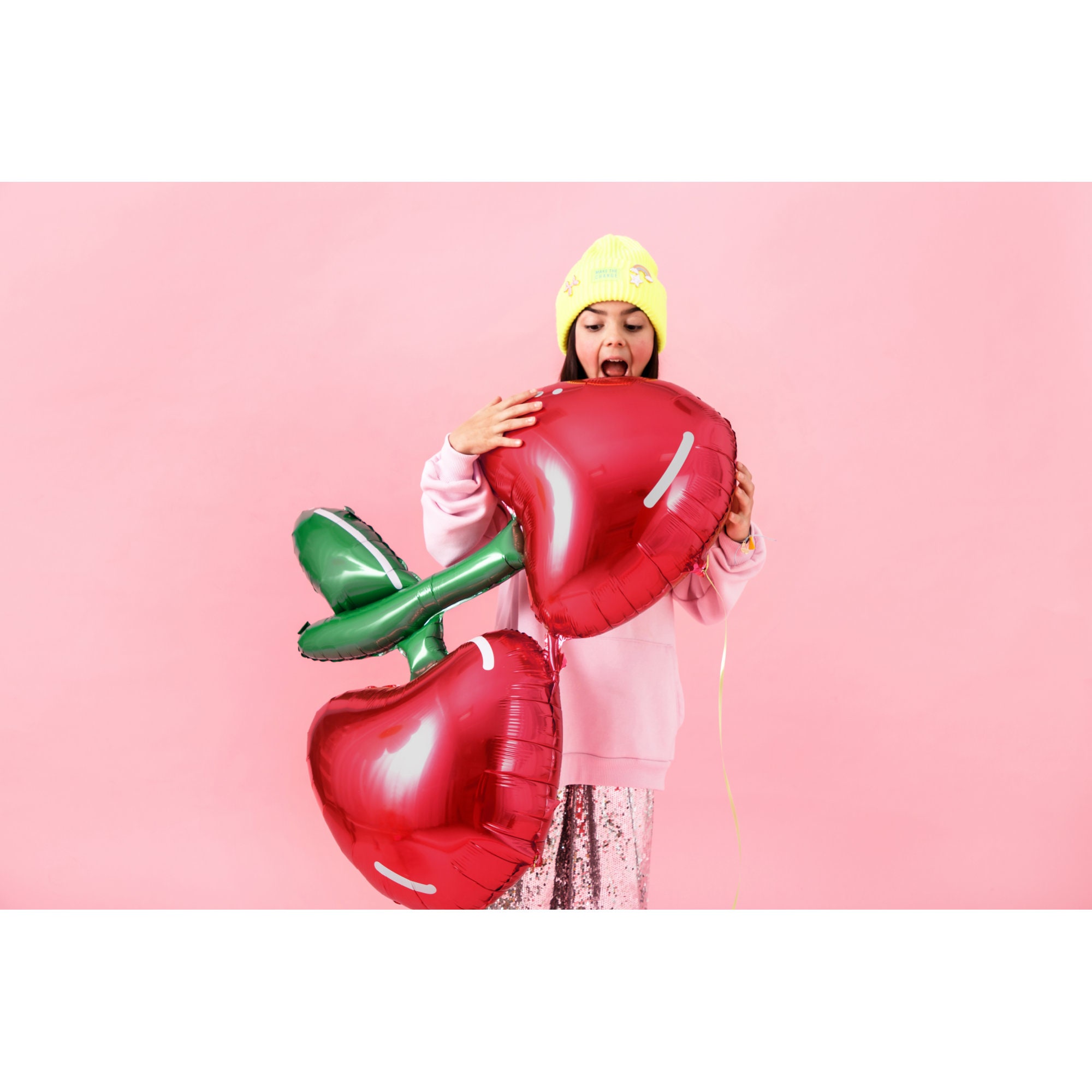 Giant Cherry Foil Balloon, Summer Party, BBQ, Pool Party, Birthday ...