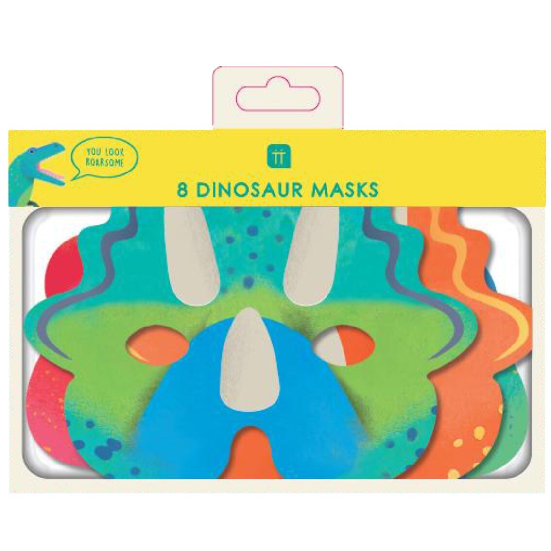 8 Dinosaur Masks Four Different Design Dinosaur Birthday - Etsy
