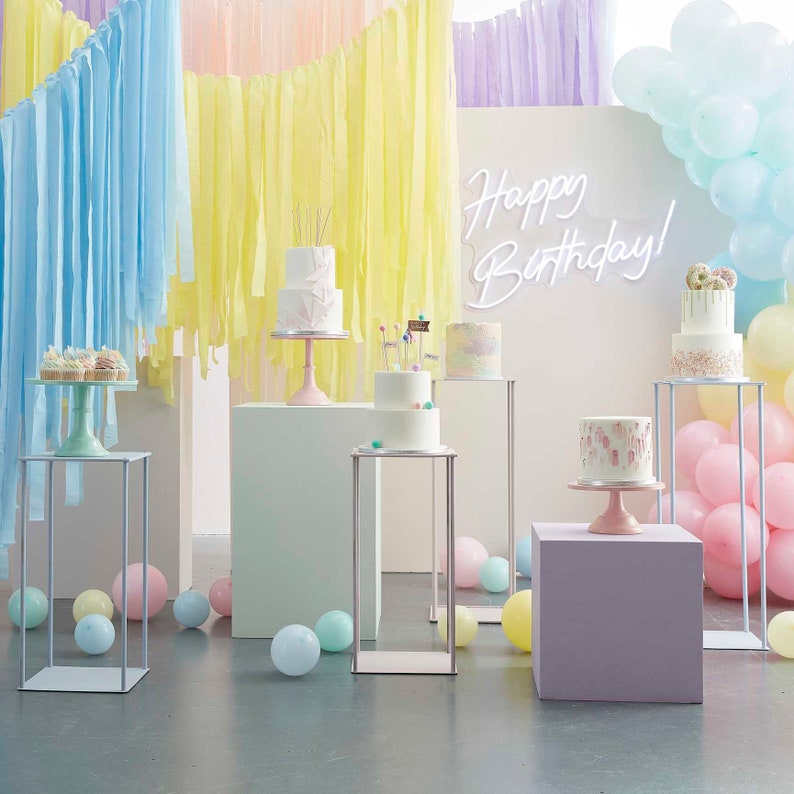 Pastel Streamer Party Backdrop Pastel Party Decorations | Etsy