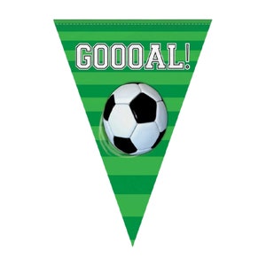 Championship Soccer Pennant Banners, Football Birthday Party, Football ...