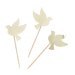 6 Gold Card Dove Food Picks, Baptism Decoration, Wedding Doves Cake ...