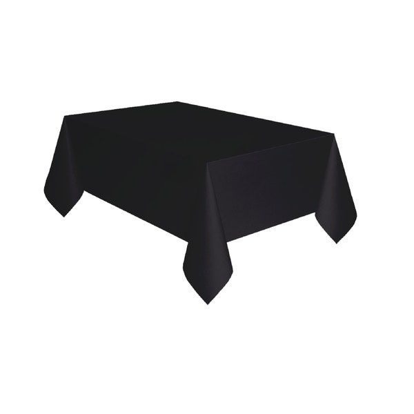 Black Paper Party Tablecloth - Etsy