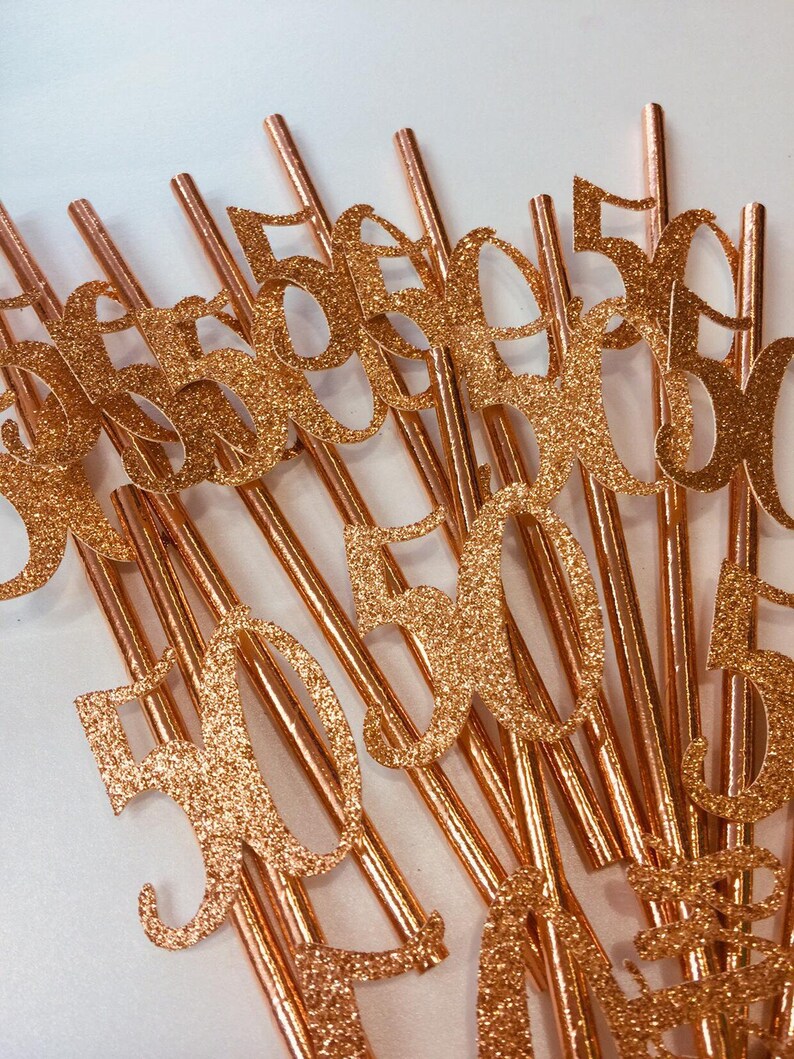 10 Age Party Straw Age Straw Age Number Straws - Etsy UK