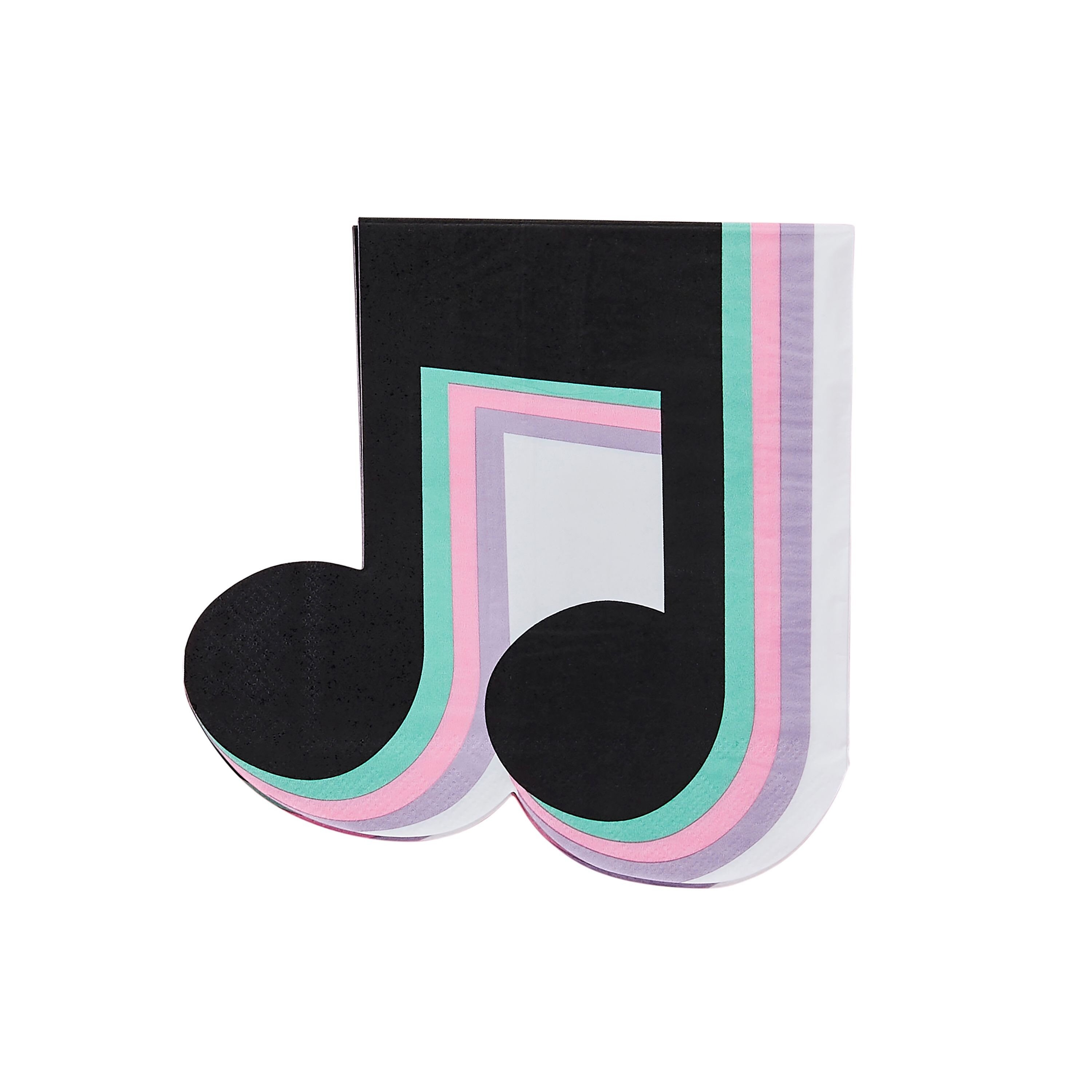 16 Musical Note Paper Napkins, Disco Theme, 80s Party, Retro, Musician ...