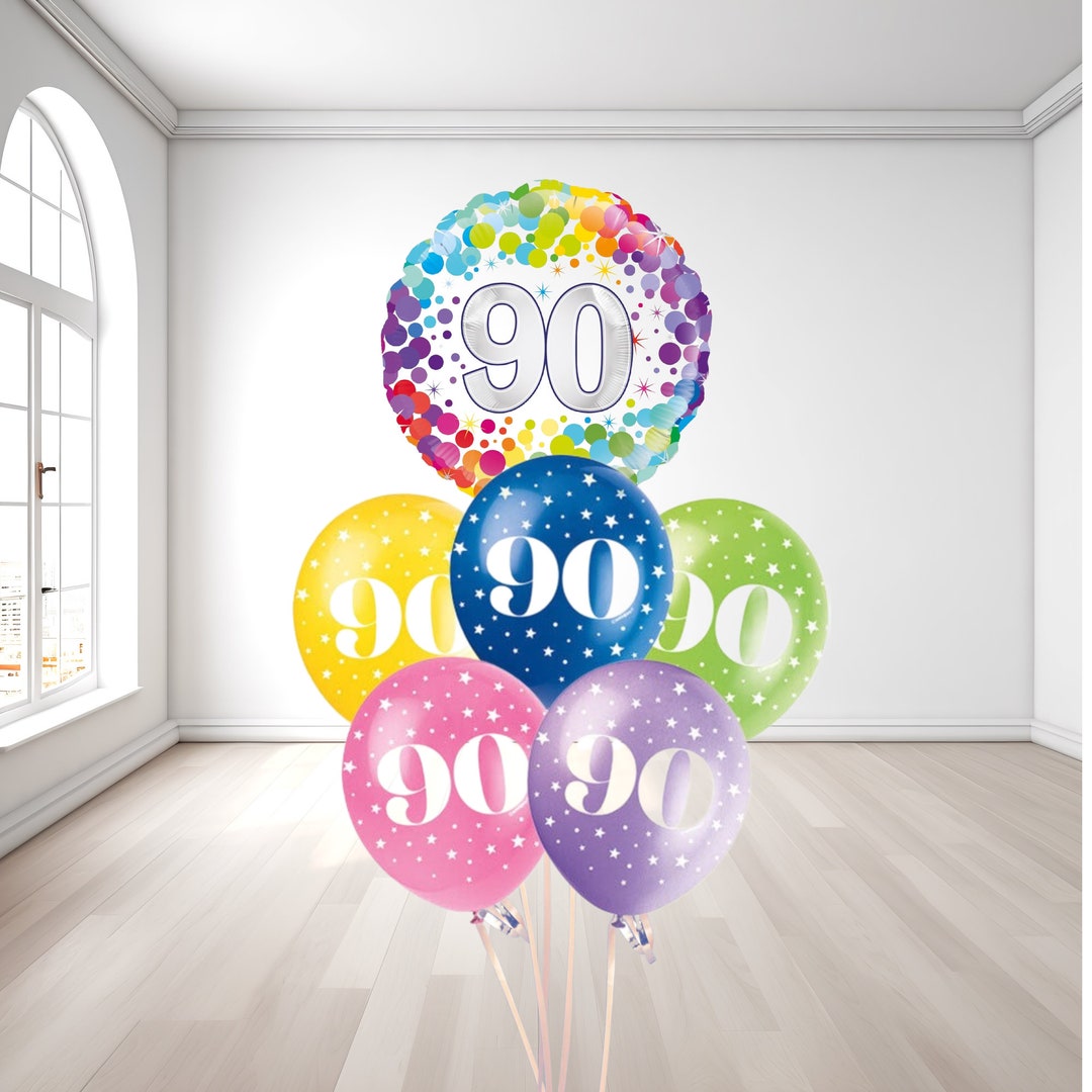 90th Birthday Balloons, 90th Birthday Decorations, 90th Birthday Party ...