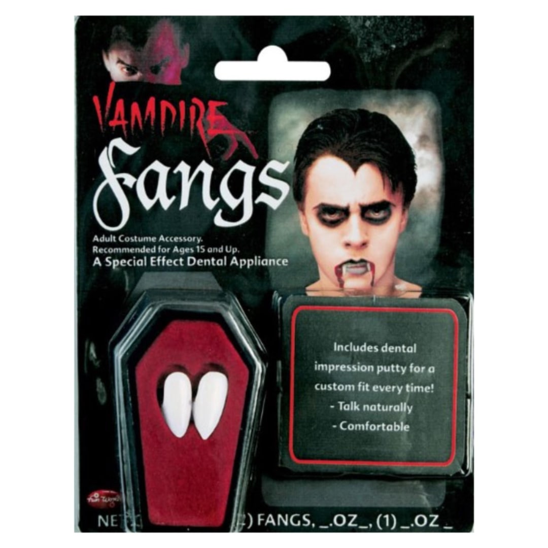 Realistic Vampire Fangs, Vampire Fangs With Adhesive, Vampire Costume ...